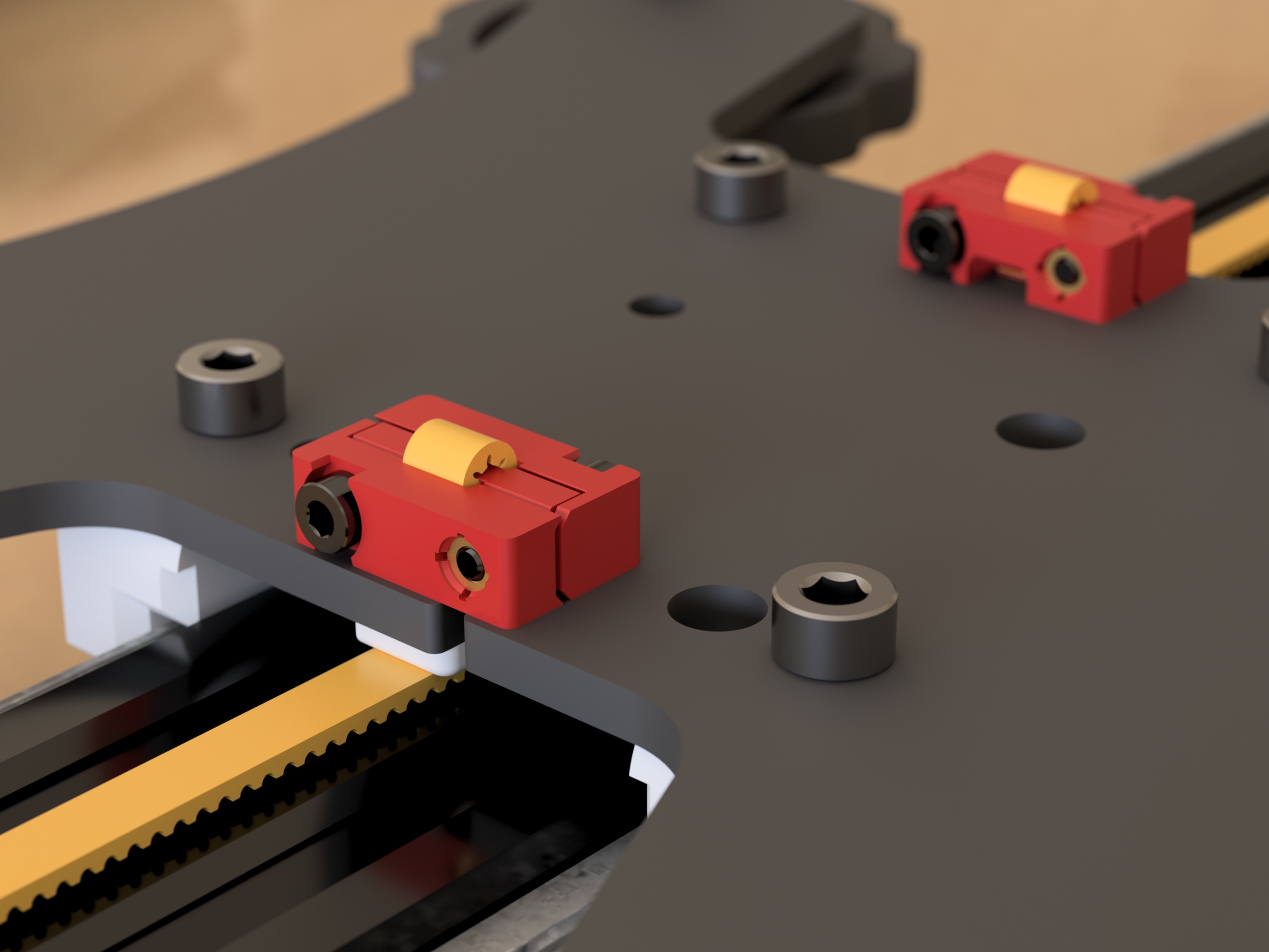 Full Y axis setup - tensioner - dual rail mount - motor mount up to ...