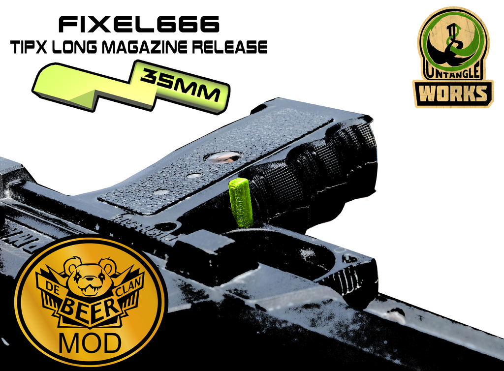 TiPX Long Magazine Release DBC MOD by UntangleWORKS | Download free STL ...