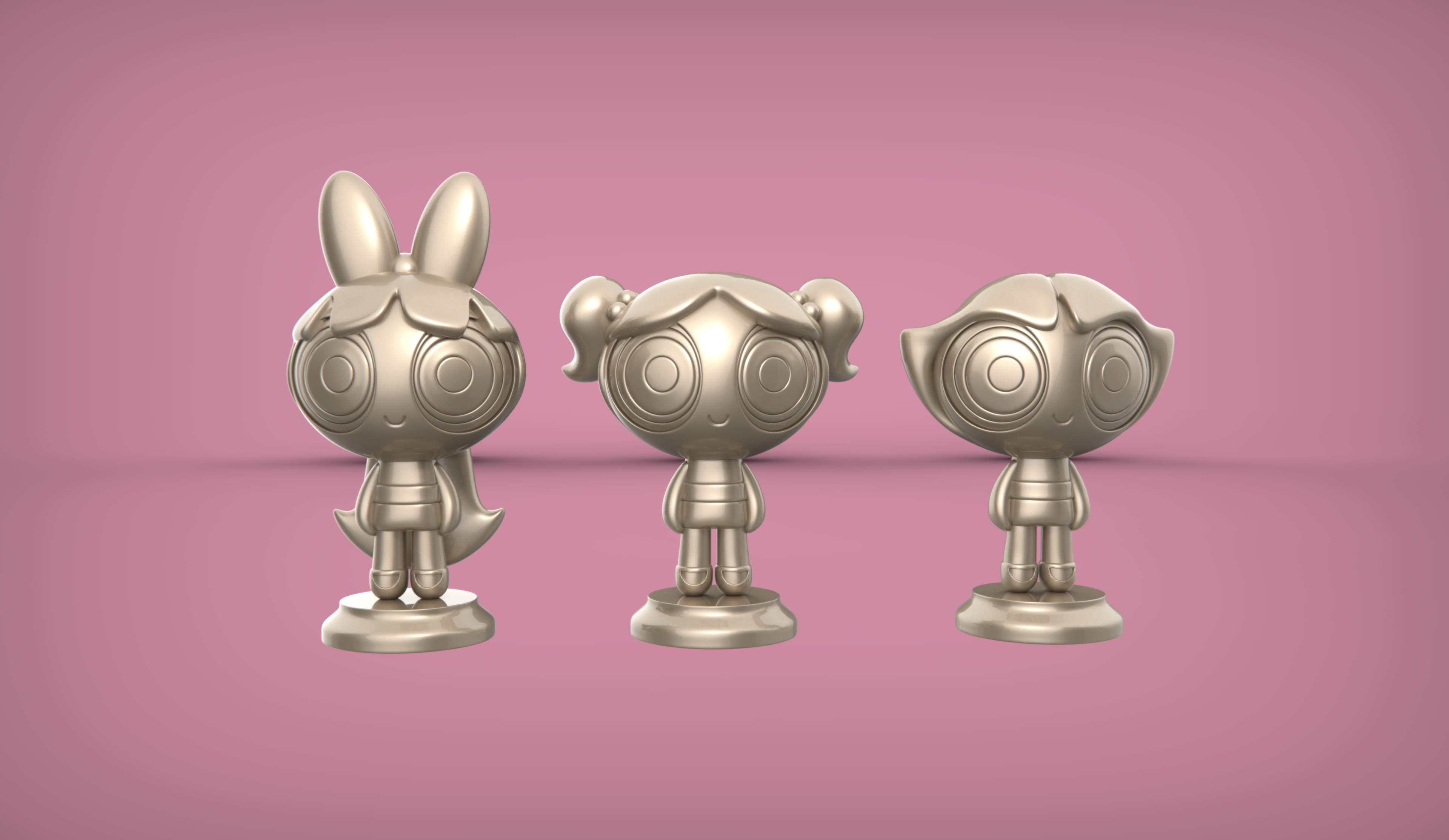 Powerpuff Girls by Wekster | Download free STL model | Printables.com