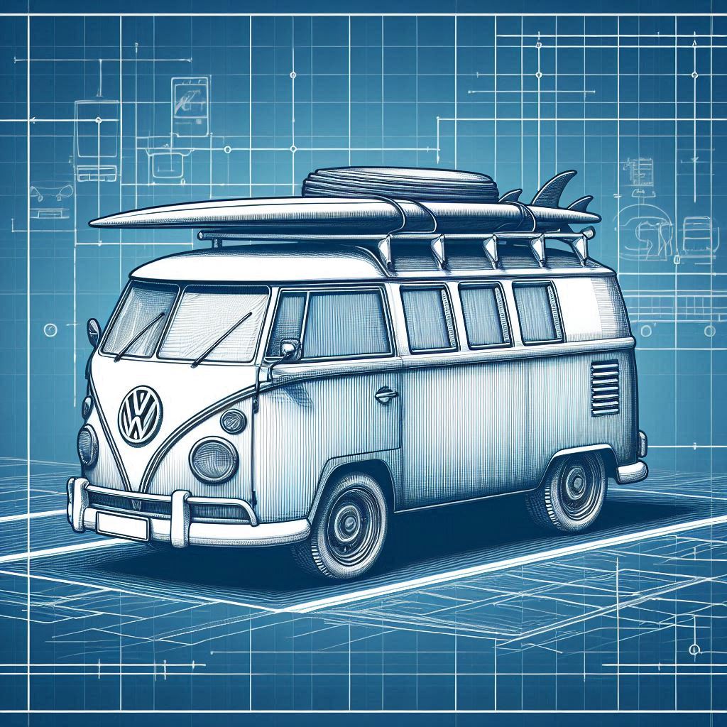 hueforge van VW blueprint by Mathieu Thiel | Download free STL model ...
