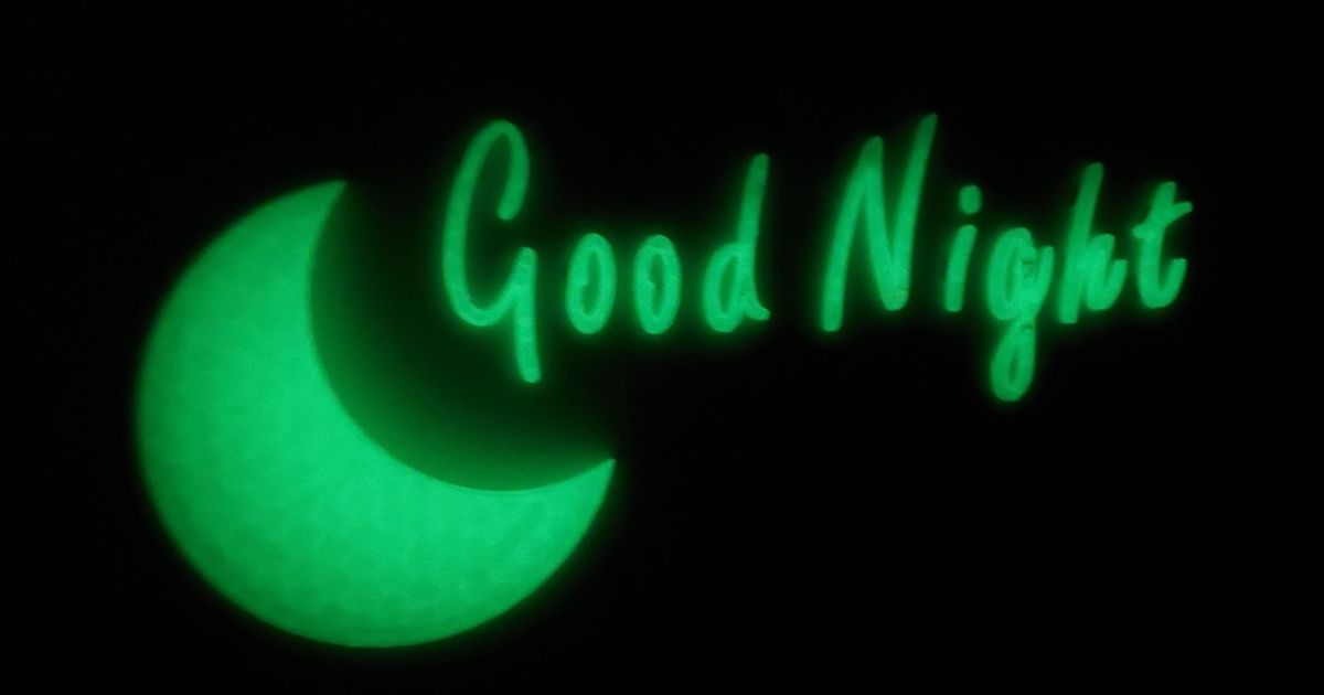 Good Night Wall Decal by 3d.Subzwari | Download free STL model ...