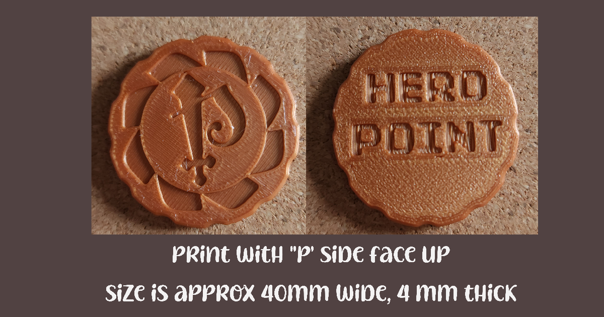 The Hero Token by TheKirklands | Download free STL model | Printables.com