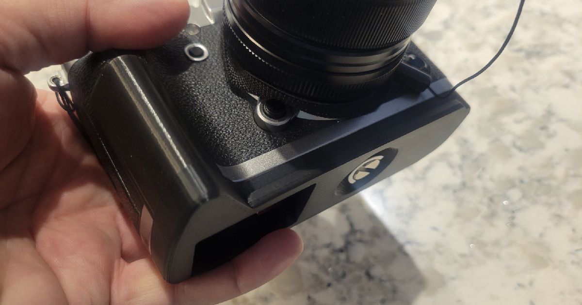 Grip for Fuji Fujifilm X-T3 XT3, includes Arca-Swiss mount by NeilR | Download free STL model ...