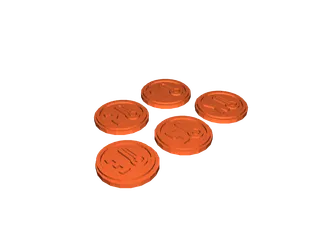 Battletech Heat Tokens by Zencorners | Download free STL model ...