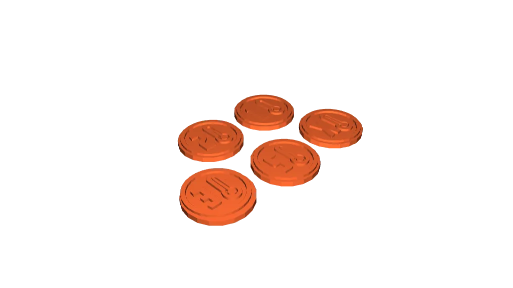 Battletech Heat Tokens by Zencorners | Download free STL model ...
