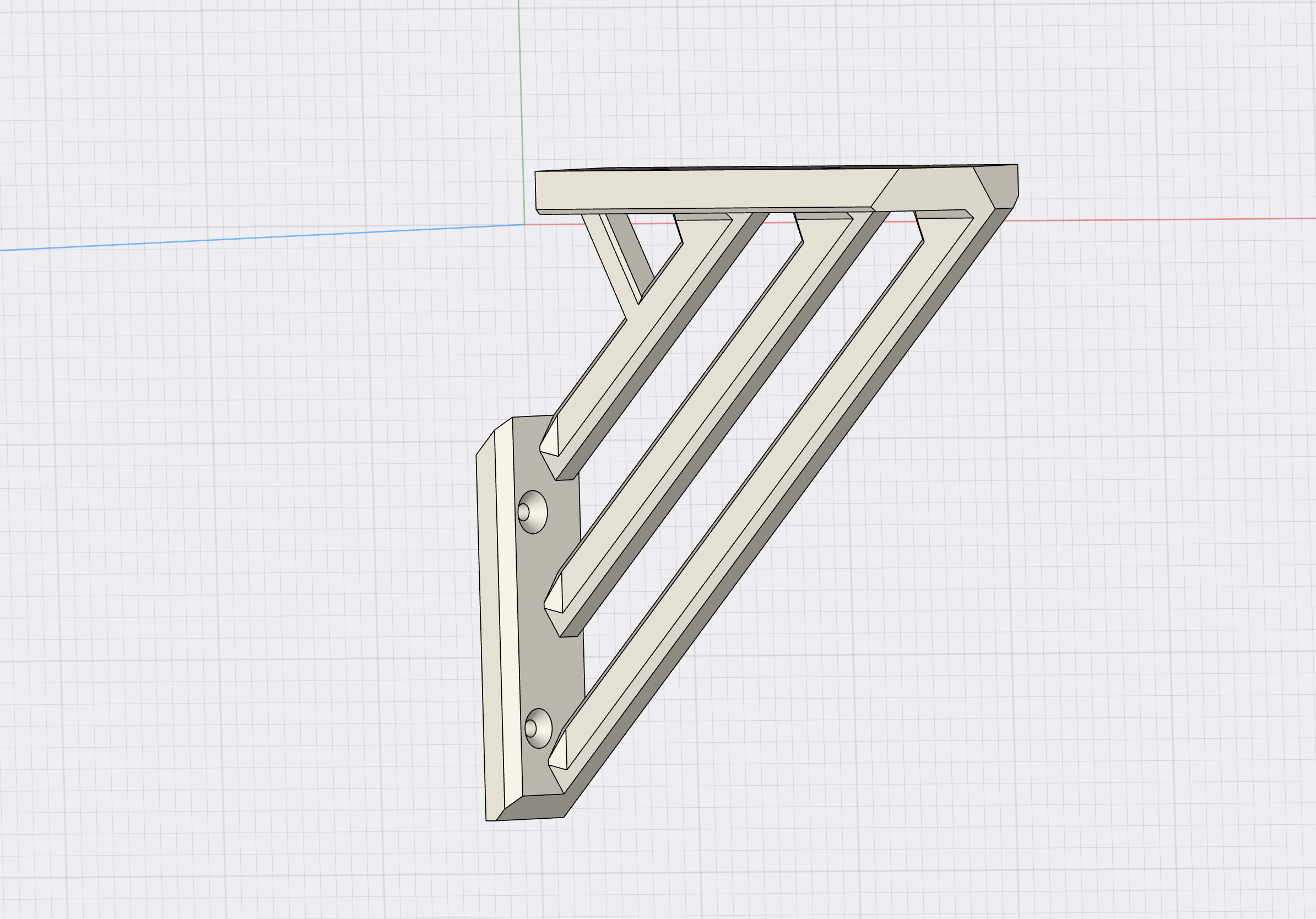 Strong Bracket for shelf 150mm .step file included by Raidy | Download ...