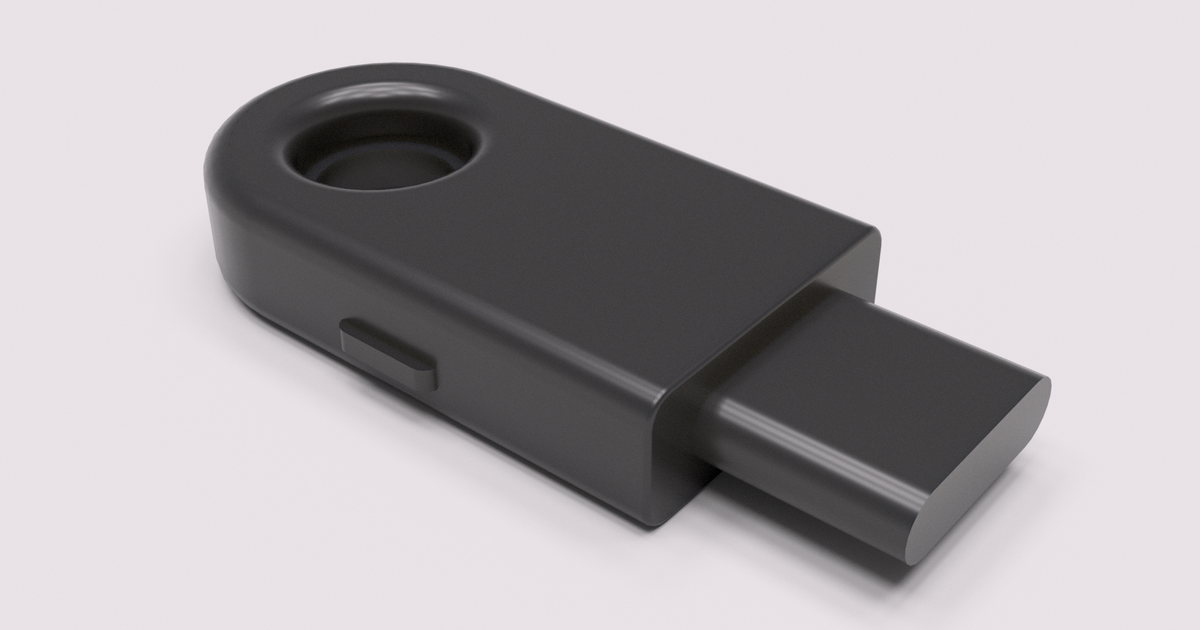 Yubikey 5C USB-C by Vampwatcher | Download free STL model | Printables.com