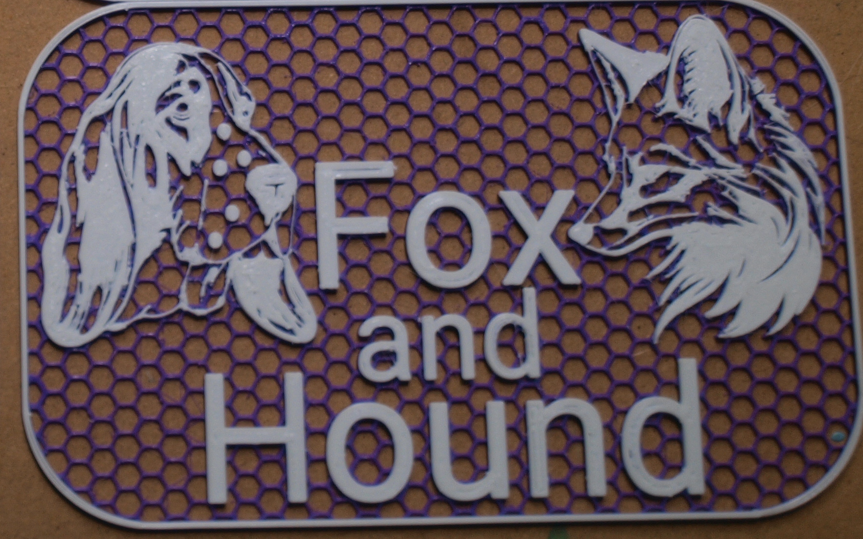 Fox and Hound sign by h2odragon | Download free STL model | Printables.com