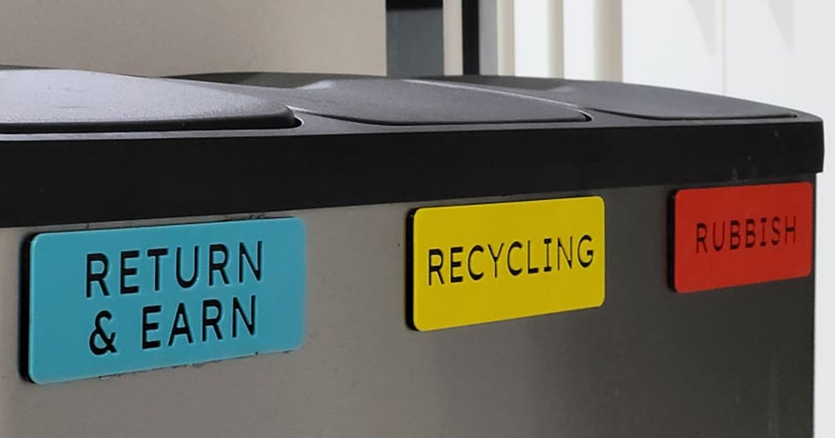 Helpful Bin Signs - Recycling, Rubbish, Return & Earn by Lumanieri ...