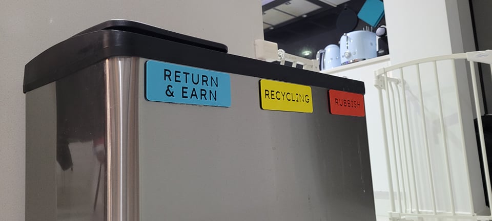 Helpful Bin Signs - Recycling, Rubbish, Return & Earn by Lumanieri ...