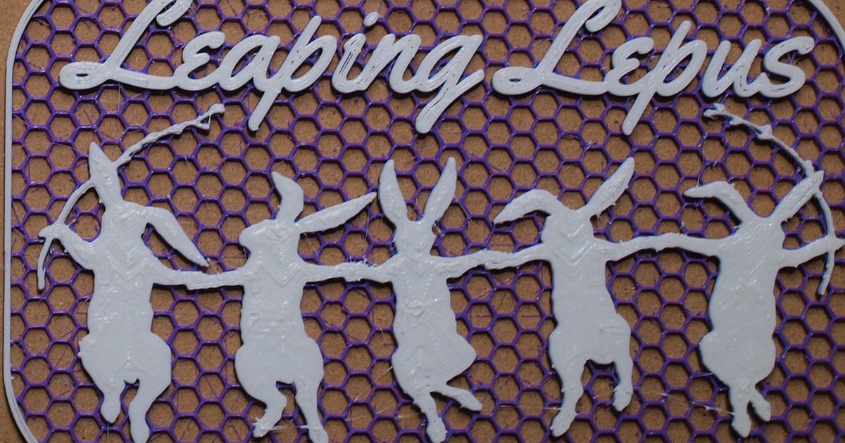 Leaping Lepus sign by h2odragon | Download free STL model | Printables.com