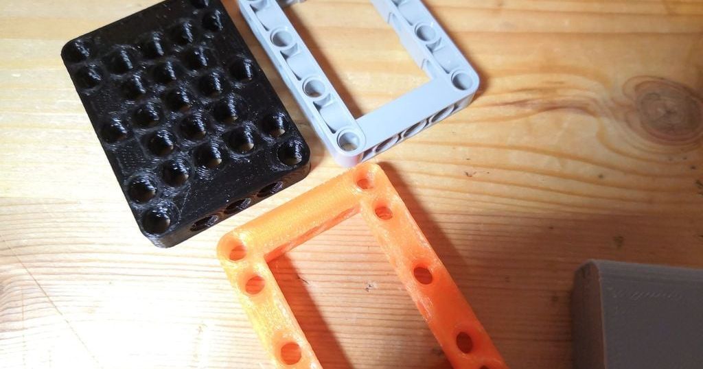 Beam brackets 5x7, Lego compatible by IonNight | Download free STL ...