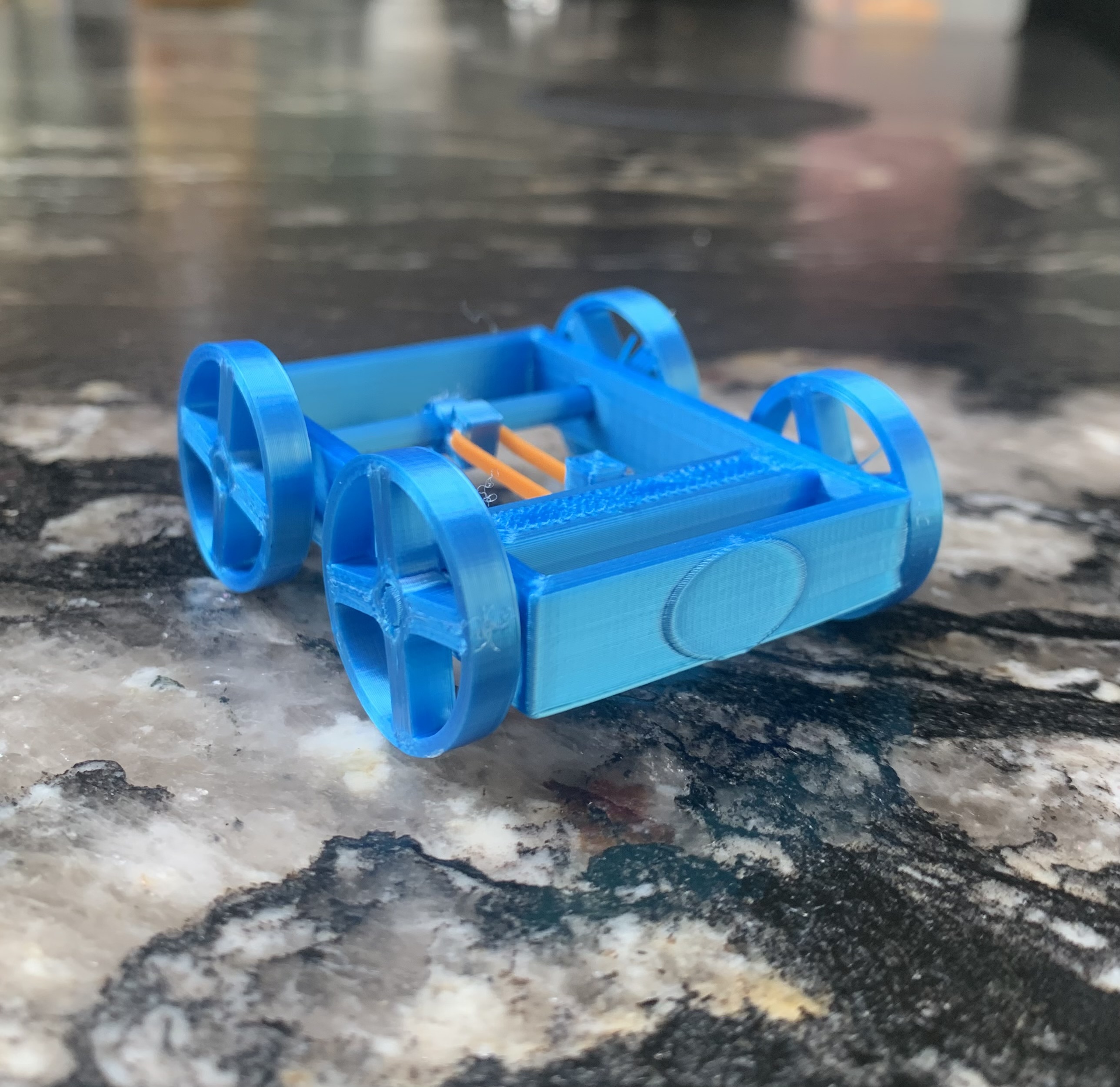 rubber band car by kreate | Download free STL model | Printables.com