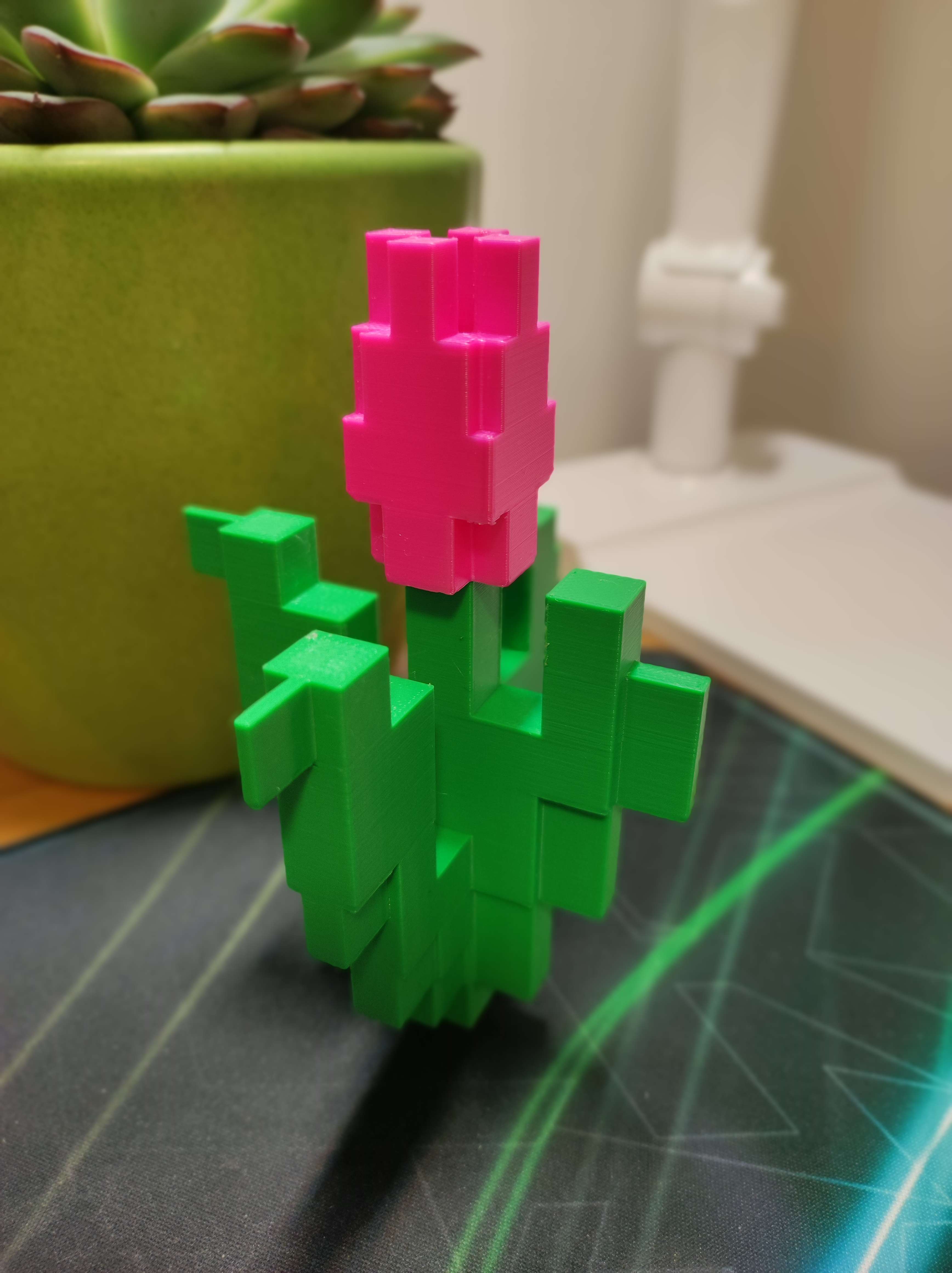 Minecraft tulip flower by ExtrudeElegance | Download free STL model ...
