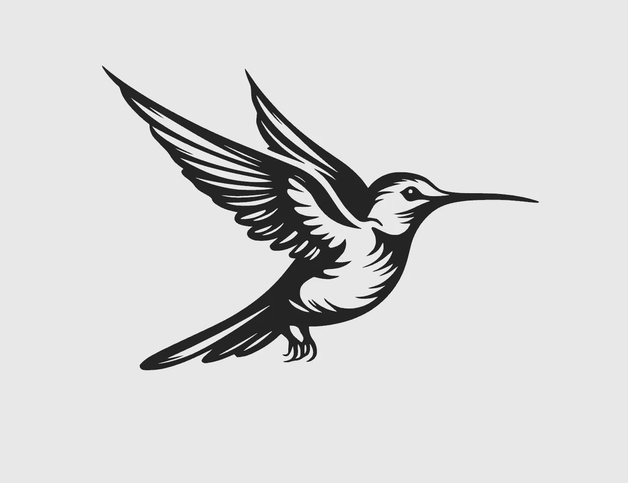 Hummingbird - wall art by klimoma | Download free STL model ...