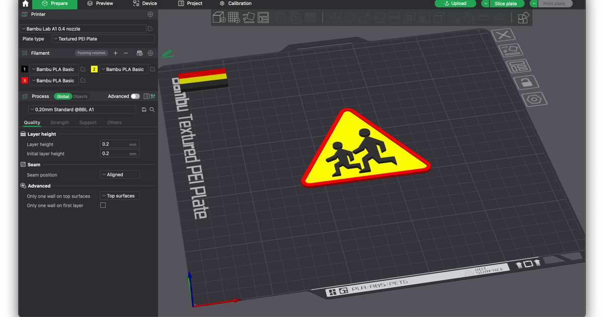 Polish road sign A-17 by Rafal Branczu | Download free STL model ...