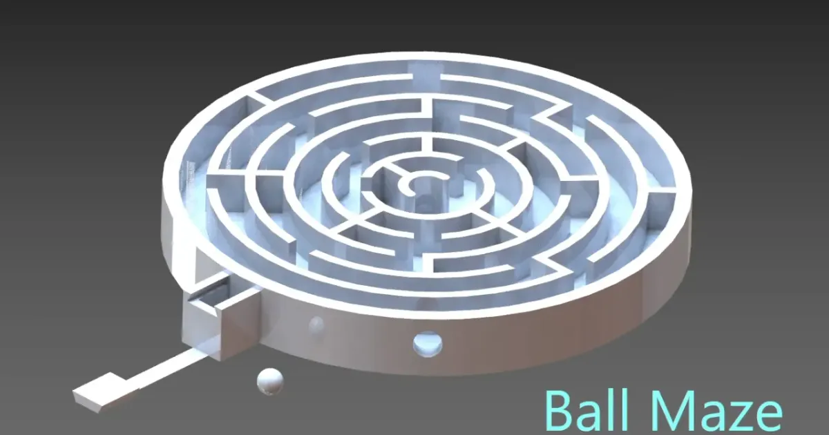 Tilting maze by Design Print Build | Download free STL model | Printables.com