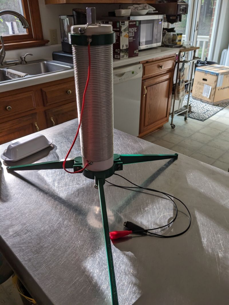 Portable vertical antenna loading coil 123 uH by Nikdfish | Download ...