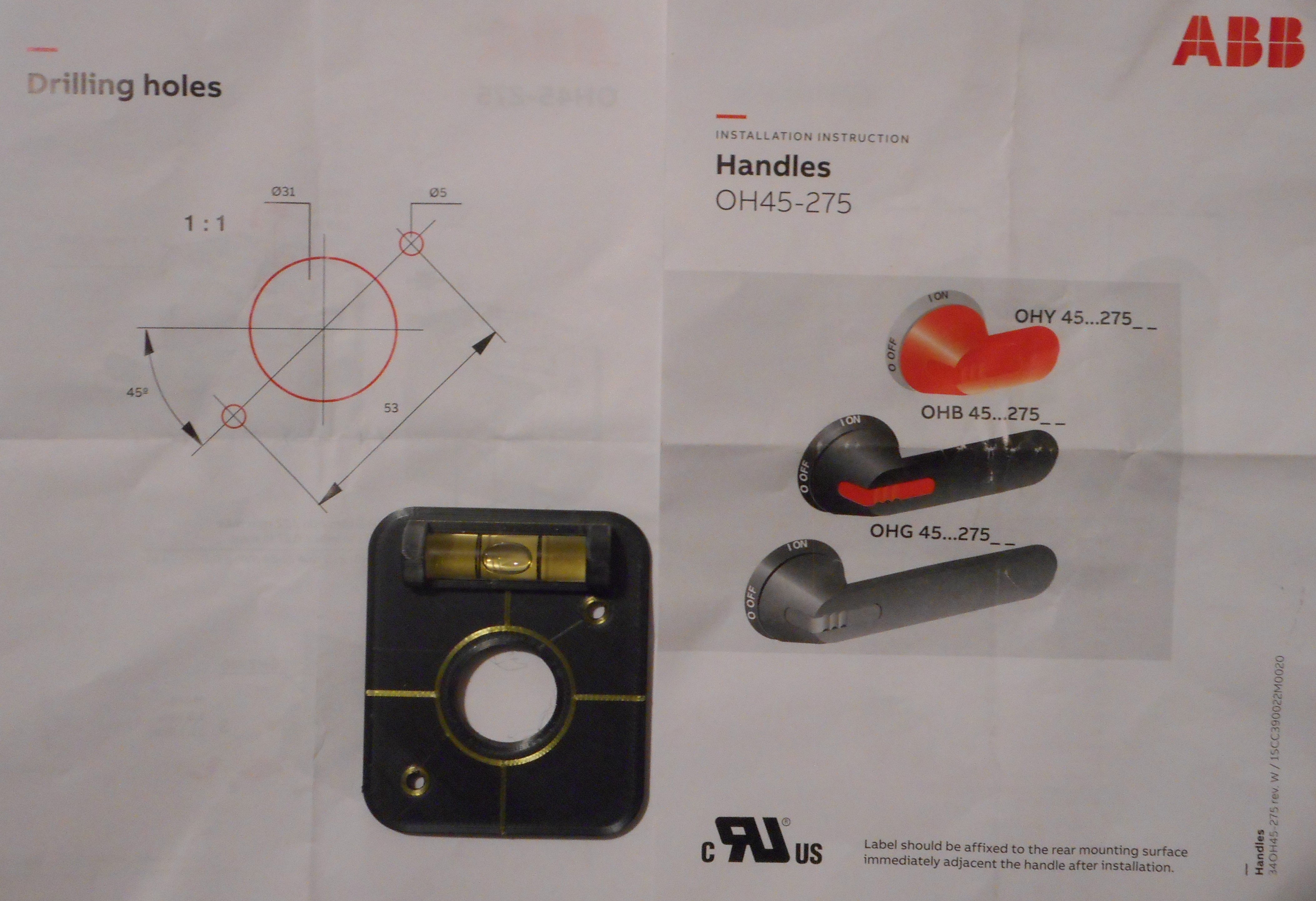 ABB Disconnect Handle Screw Template by Frammis | Download free STL ...