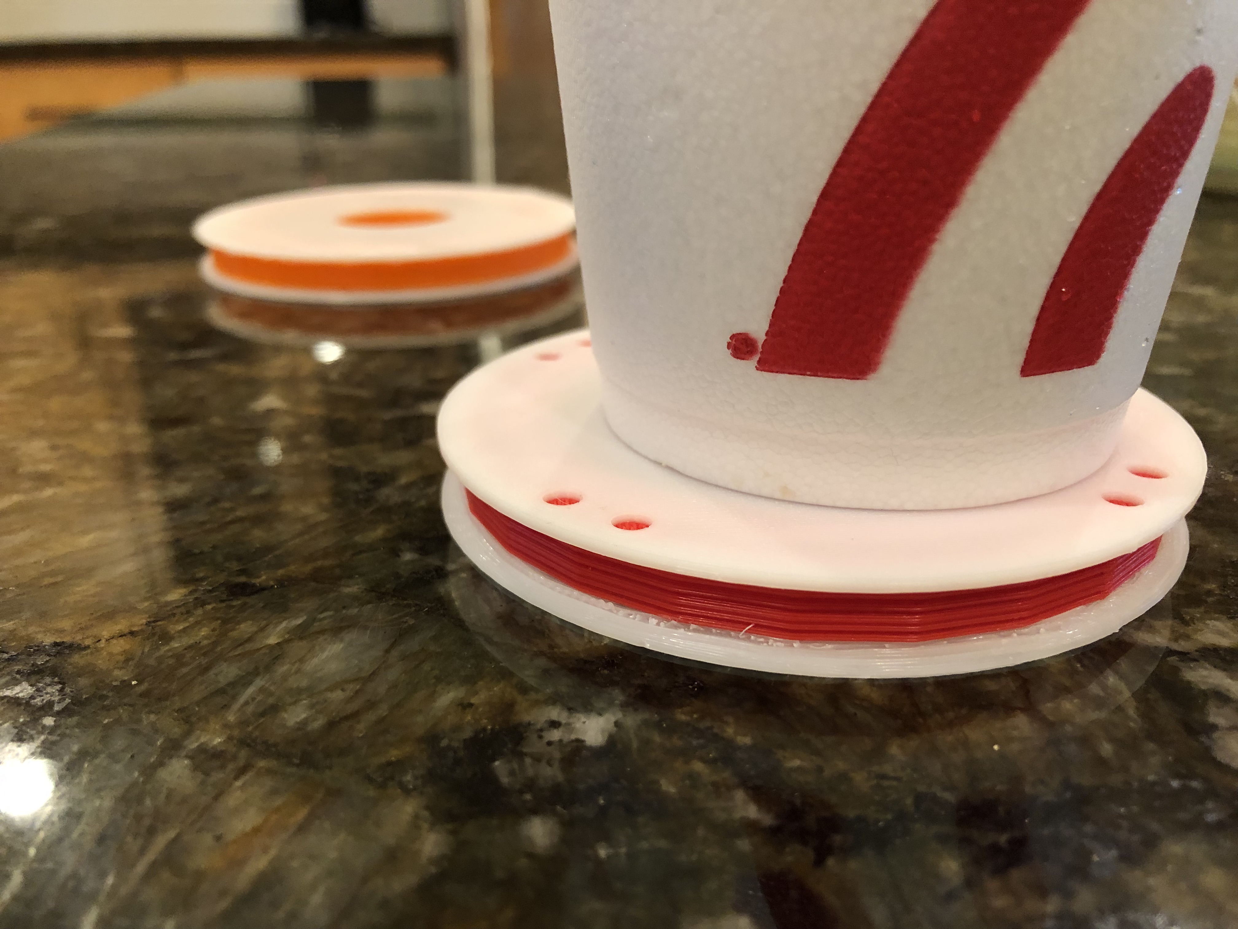 Multicolor Filament Coaster by Moose | Download free STL model ...