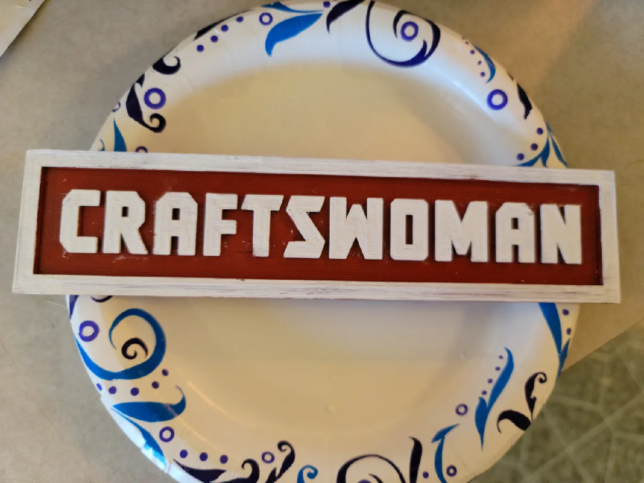 CRAFTSWOMAN Plaque by The American Maker | Download free STL model ...
