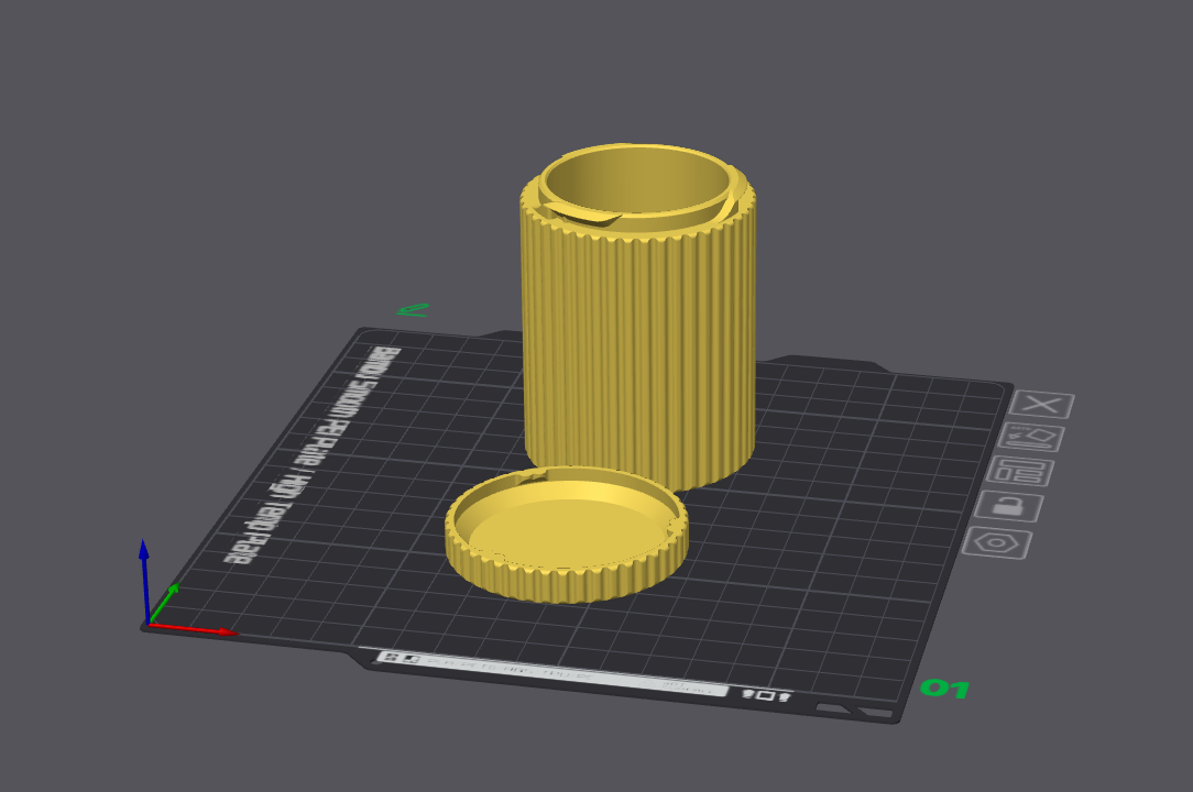 Container Twist Snap Lid by C3Dynamics | Download free STL model ...