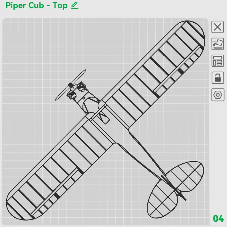 Piper J-3 Cub - 2D Wall Art by Fight to Fly Designs | Download free STL ...