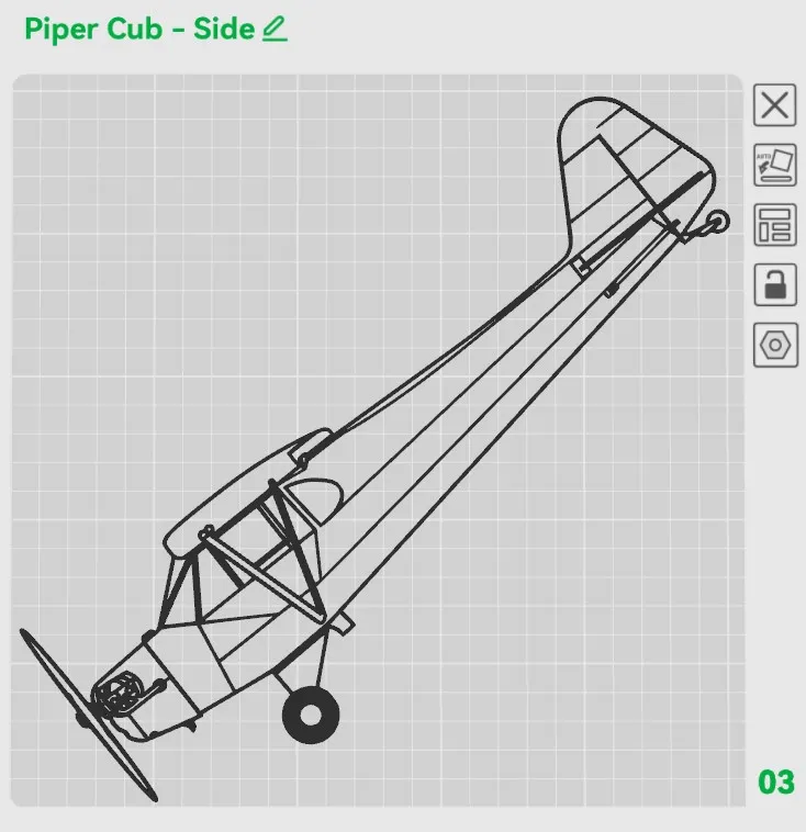 Piper J-3 Cub - 2D Wall Art by Fight to Fly Designs | Download free STL ...