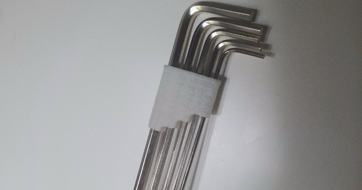 Hex Key Organizer with Visible Sizes by Niccoló Bertini | Download free ...