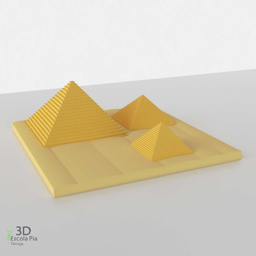 Pyramids Landmark Display por epiatarrega3d | Descargar modelo STL ...