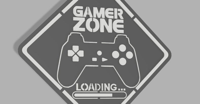 Gamer Zone Sign by Dengamleninja | Download free STL model | Printables.com