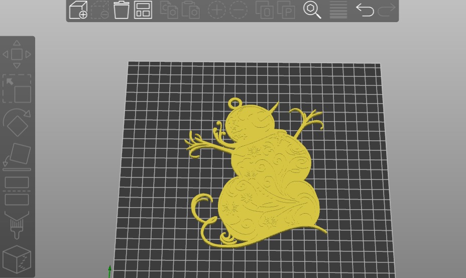 Snowman, tree toy. by Oxa | Download free STL model | Printables.com
