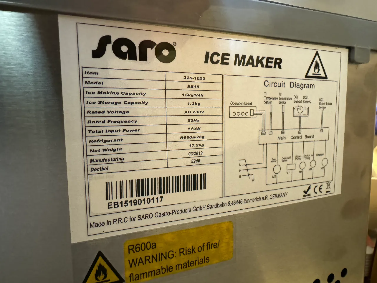 Saro EB15 Ice Maker Paddle/Pusher by Philippe Kirsch | Download free ...