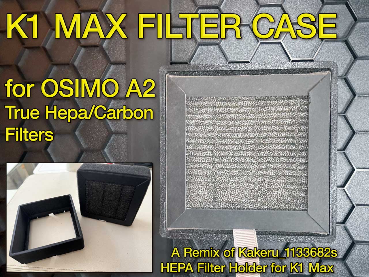 K1 Max Filter Case for Osimo A2 True HEPA/Carbon Filter by Peter Müller ...