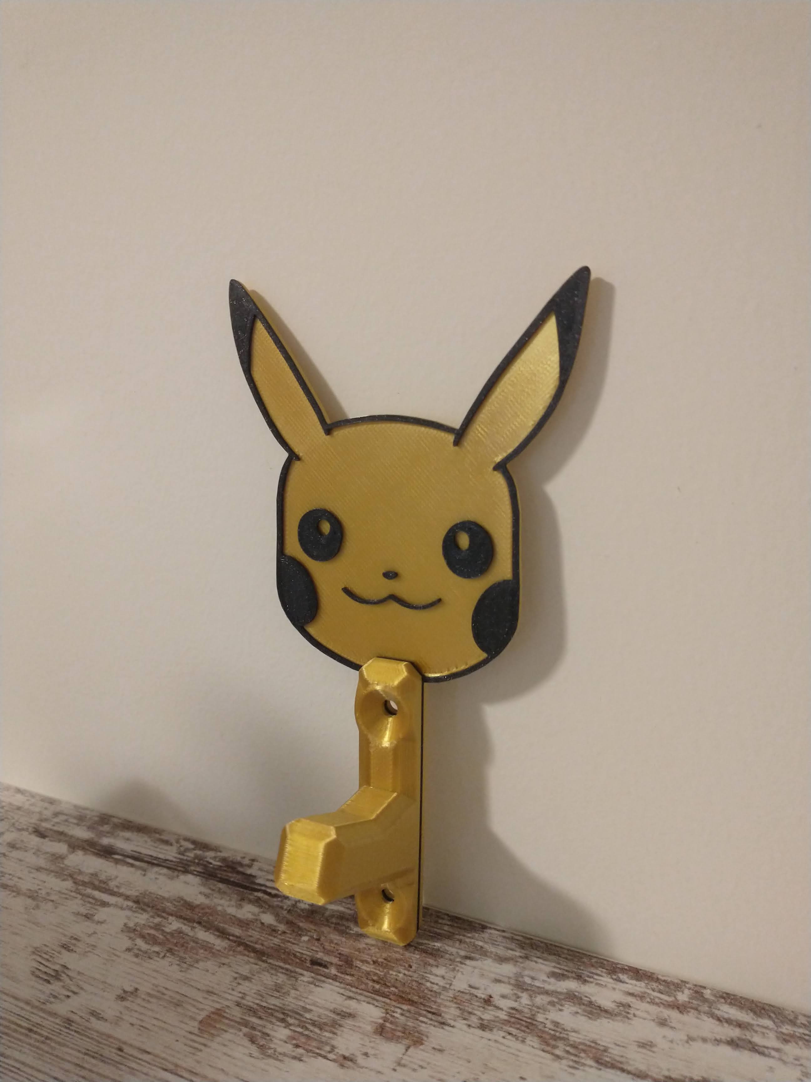 Pikachu Wall Hook by familyman731 | Download free STL model ...