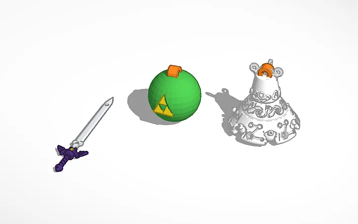 Some Zelda ornaments by Jack Dewar | Download free STL model ...