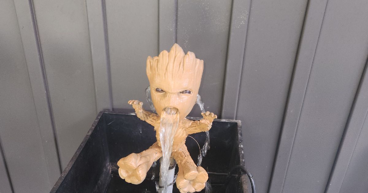 Angry Groot Fountain by JEKYLL | Download free STL model | Printables.com