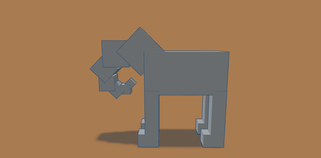 cube elephant by isaiah | Download free STL model | Printables.com