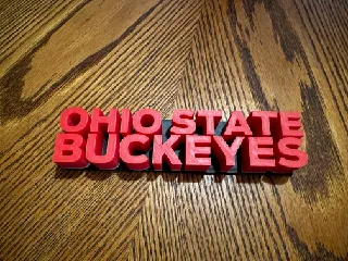 Ohio State Buckeyes Sign by JGowins | Download free STL model ...