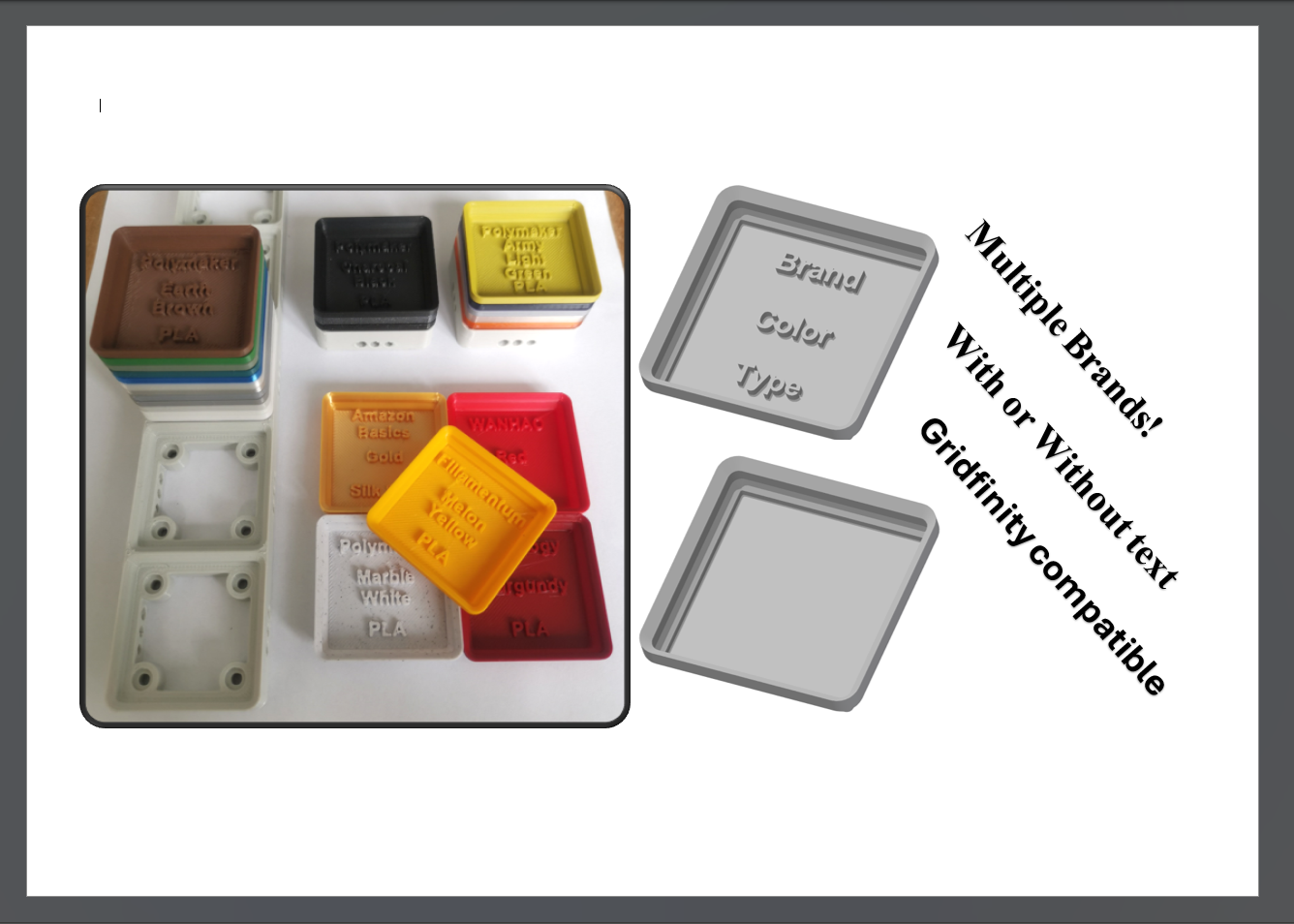 Stackable Sample Gridfinity compatible by R.deBrouwer | Download free STL model | Printables.com