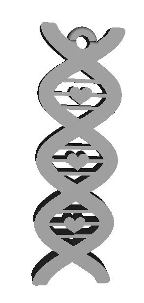 KeyChain DNA by Антон Зверев | Download free STL model | Printables.com