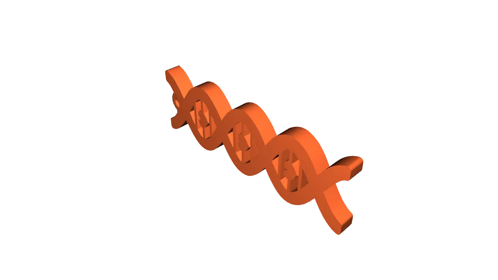 KeyChain DNA by Антон Зверев | Download free STL model | Printables.com