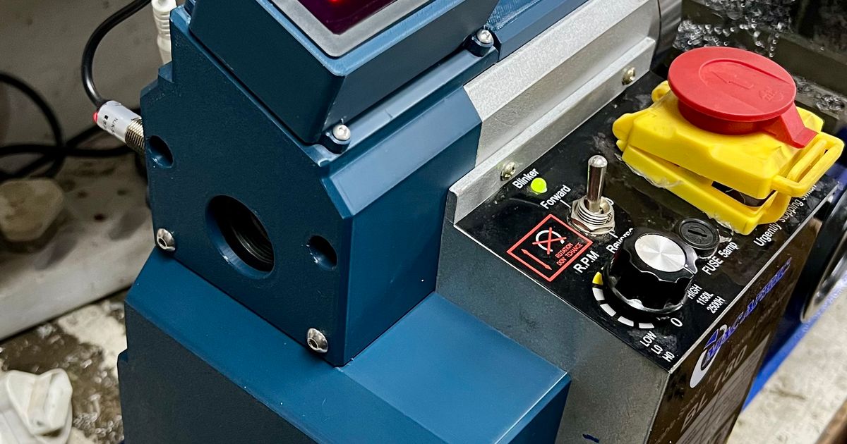 Mini Lathe Tachometer/RPM mount by AxField | Download free STL model ...