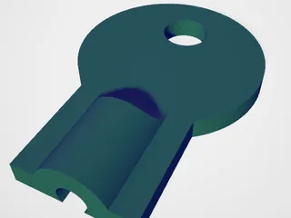 Rittal key (electical cabinet key) by Sandude | Download free STL model ...