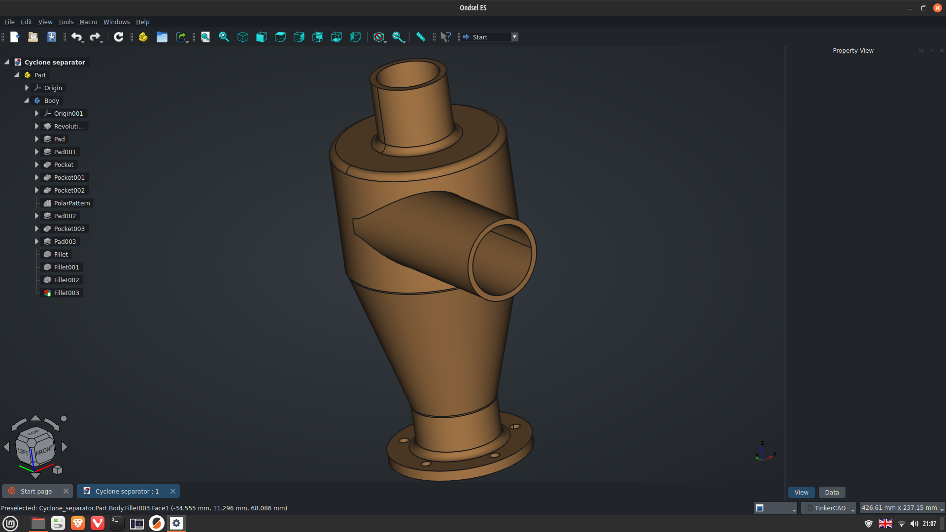 Cyclone Separator by Hristo Bachvarov | Download free STL model ...