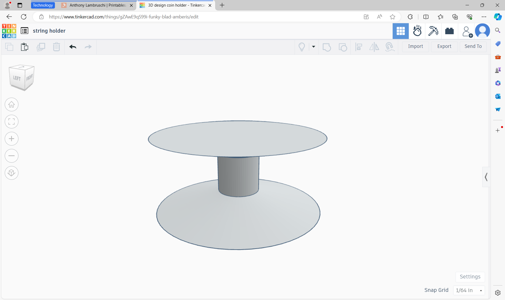 string holder by Shadow | Download free STL model | Printables.com