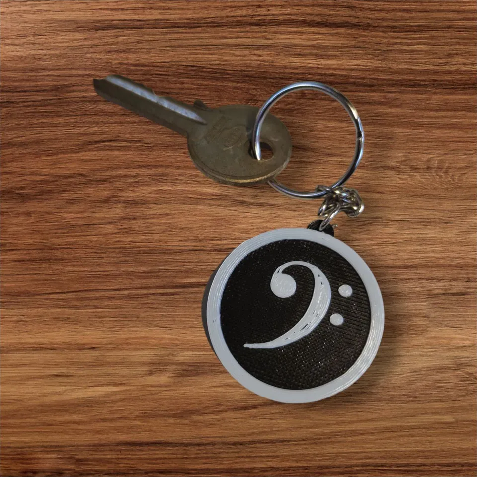 Keychain bass clef by 3d Rebels | Download free STL model | Printables.com