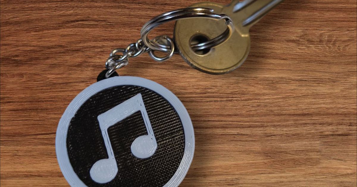 Keychain nota by 3d Rebels | Download free STL model | Printables.com