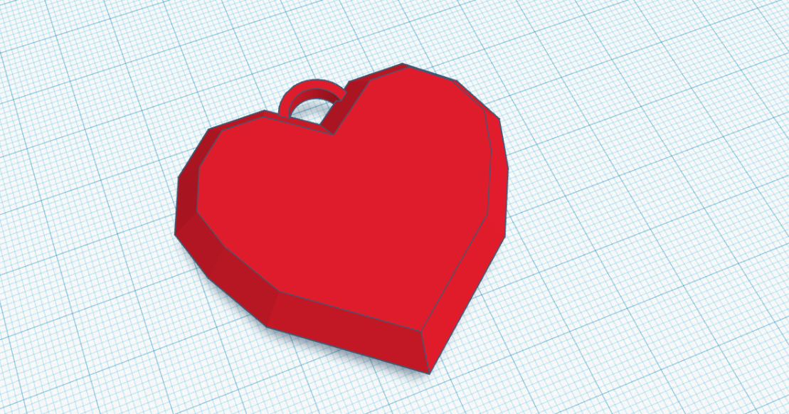 Heart keychain by Ollie 3D | Download free STL model | Printables.com