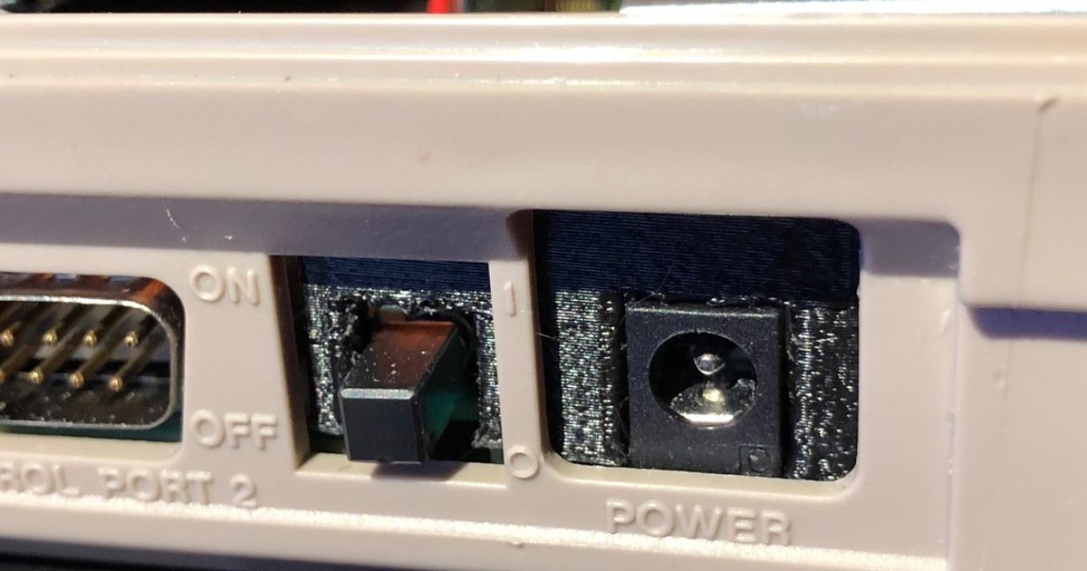 Ultimate64 Power and Button Shroud (universal) 64c slimline case by ...